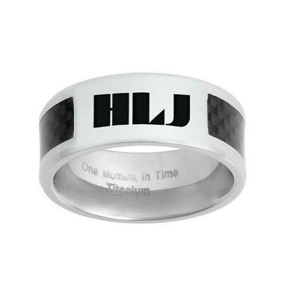 J113S Mormon LDS Unisex CTR Ring Titan Titanium Carbon Fiber Inlay One ...