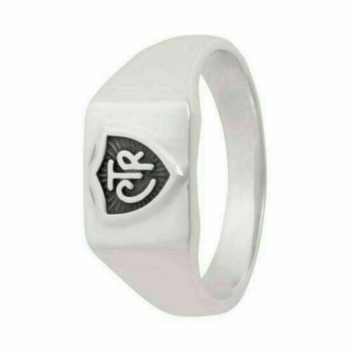 J64 Mormon LDS Unisex CTR Ring Sterling Silver With Block Handmade One ...