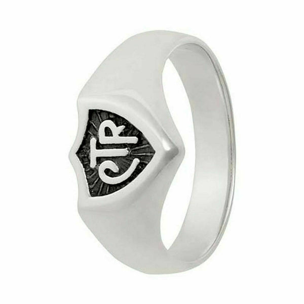 J68a Mormon LDS Unisex CTR Ring Large Zinc Alloy Size 8-12 One Moment ...