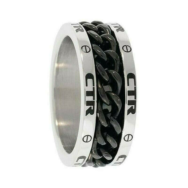 J137 Mormon LDS Unisex CTR Ring Choose Right Stainless Steel Black One ...